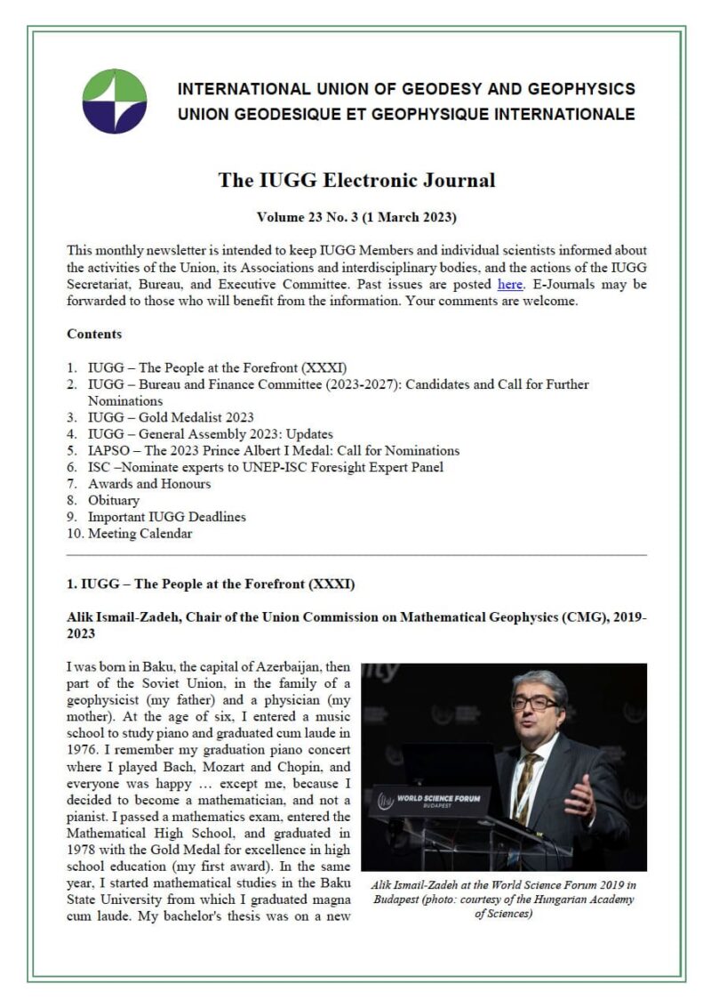 News - IUGG