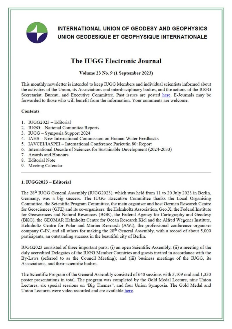News - IUGG